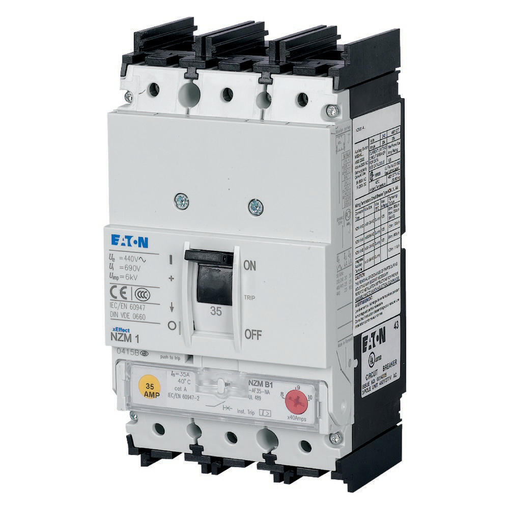 Eaton NZM1 Leistungsschalter 3P 100A 25kA UL IEC NZMB1-AF100-NA - 2722 ...