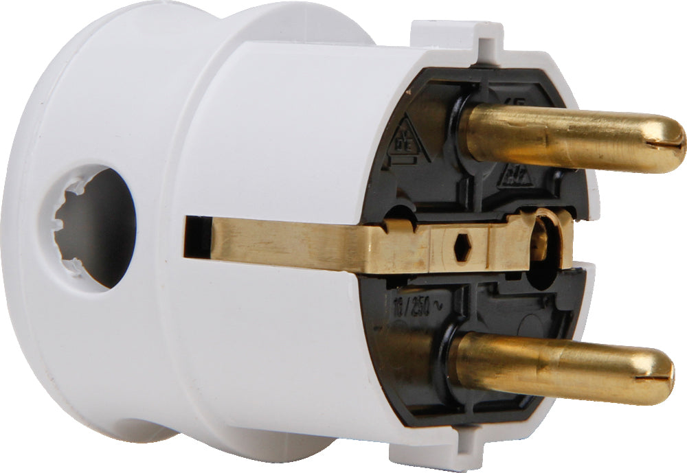 Kopp Side Entry Plug Cee 7 VII Kunststoff weiß - 178501006 [5 Stück ...
