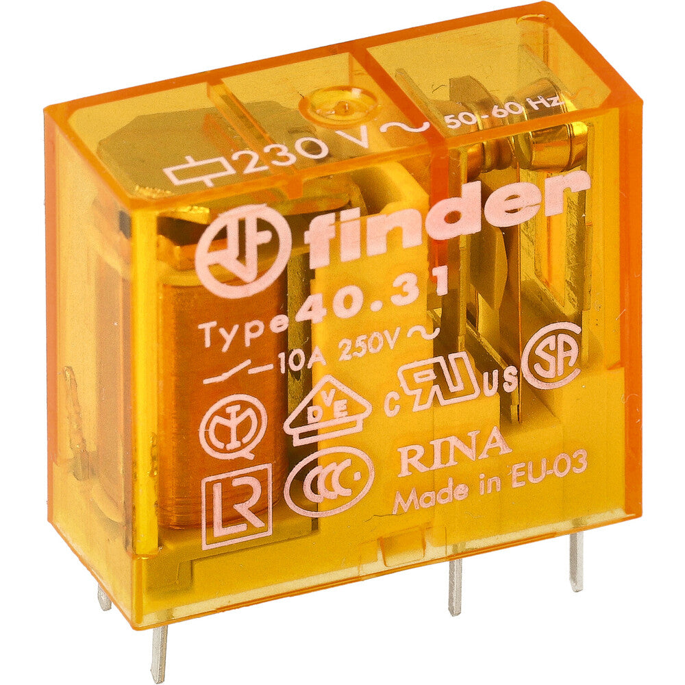 Finder 40.31 PCB Relais 10A 230VAC Einpolig - 40.31.8.230.0000 | Tameson.de