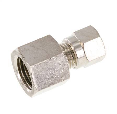 6LL & G1/4'' Vernickeltes Messing Gerade Schneidverschraubung mit Inne ...