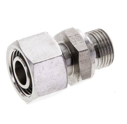 15L & M18x1.5 Edelstahl gerade drehbar mit Außengewinde 315 bar FKM Einstellbar ISO 8434-1 ...