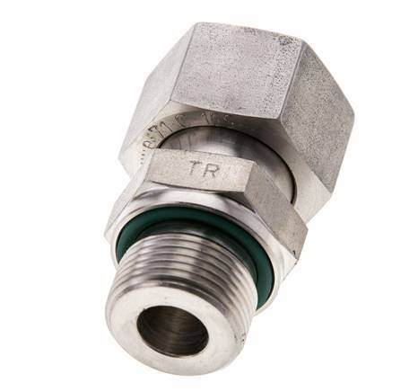 16S & M22x1,5 Edelstahl gerade drehend mit Außengewinde 400 bar FKM O-Ring Dichtungskonus ...