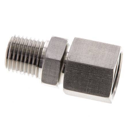 10L & 1/4'' NPT Edelstahl-Drehgelenk mit Außengewinde 315 bar FKM O-Ring Dichtungskonus ...