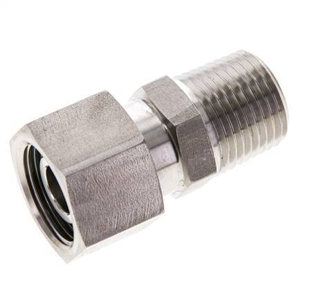 15L & 1/2'' NPT Edelstahl gerade drehbar mit Außengewinde 315 bar FKM O-Ring Dichtungskonus ...